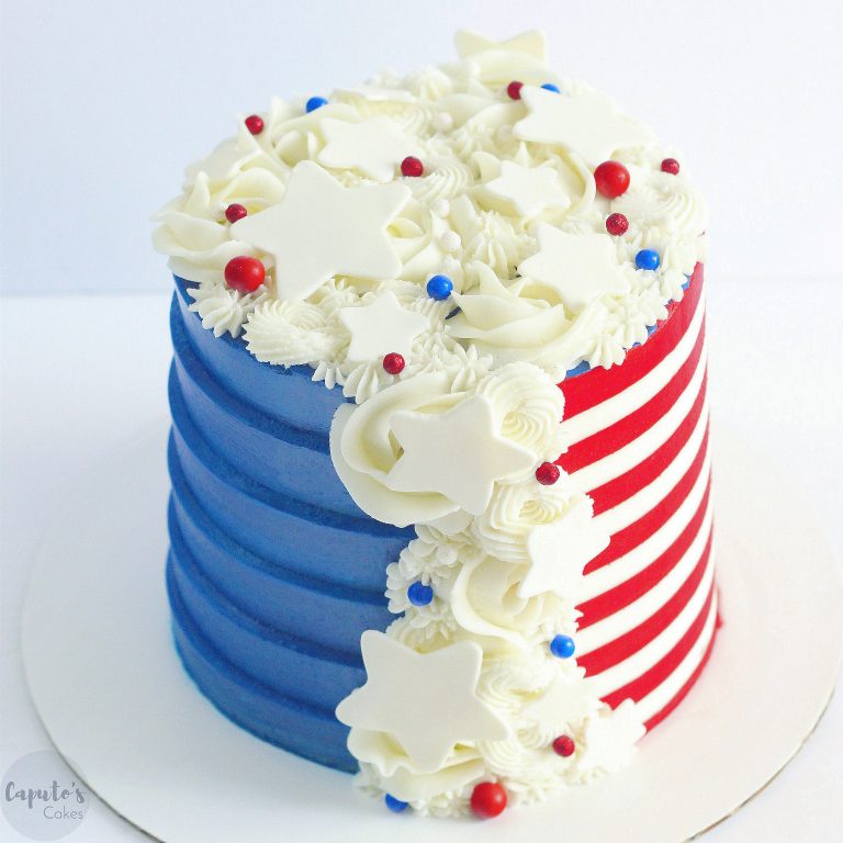 How To: Decorate A Double Sided Cake For 4th Of July - Caputo's Cakes